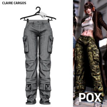 Second Life Marketplace - POX - Claire.Cargos in Grey-Jean