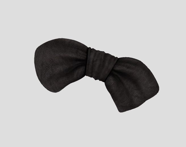 Second Life Marketplace - [AUX] Gacha_Slouchy Leather Bow - Black