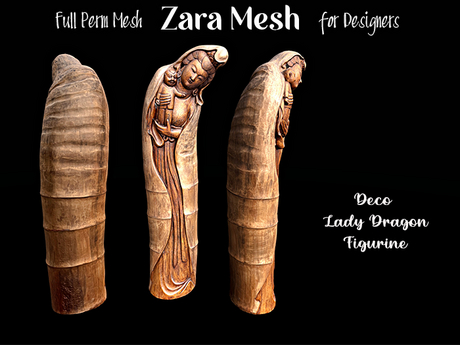 Second Life Marketplace - ZM - Deco - Lady Dragon Figurine FULL PERMS