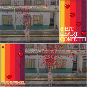 Second Life Marketplace - BGC - 8-Bit Heart Confetti