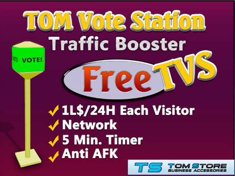 Second Life Marketplace - TVS Tom Vote Station-Yellow