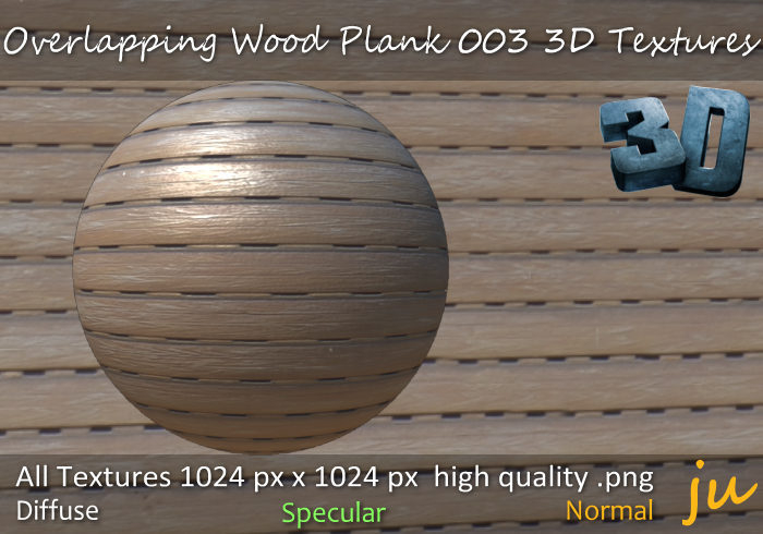Second Life Marketplace - JU Overlapping Wood Plank 003-D 3D Textures ...