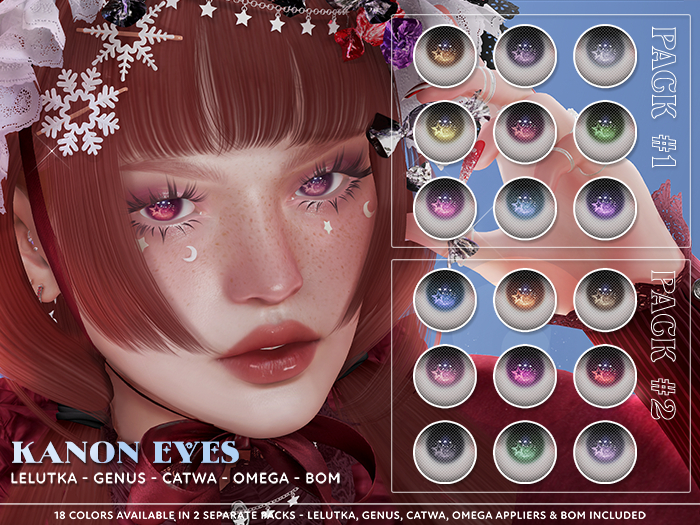 Second Life Marketplace - [REVERIE] Kanon Eyes Fatpack