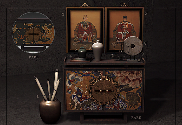 Second Life Marketplace - 3. DYNASTY - Imperial Foyer - Emperor Painting