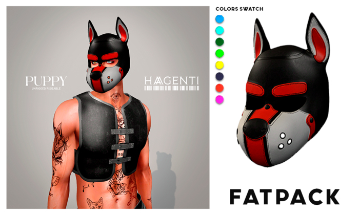 Second Life Marketplace - HAAGENTI - Puppy Mask - FATPACK