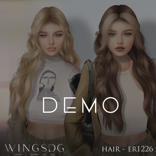 Second Life Marketplace - WINGS-HAIR-ER1226 DEMO (Pack)