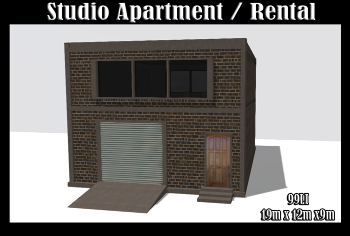 Second Life Marketplace - -ID- Studio Apartment Rental Unit