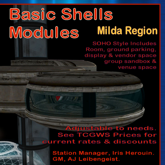Second Life Marketplace - Rental Space Station Basic Shell