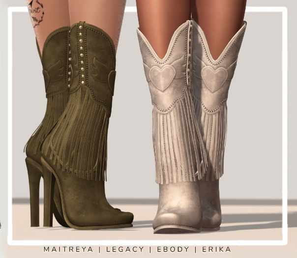 Second Life Marketplace - [Aleutia] Arizona Boots - FATPACK - ALL SIZES