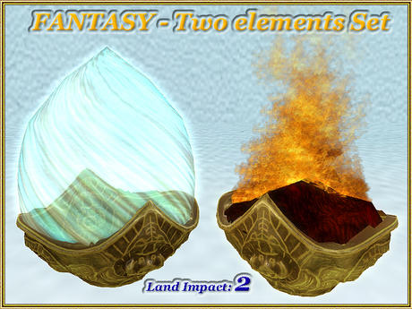 Second Life Marketplace - FANTASY - Two elements Set (2 LI) (Full perm)
