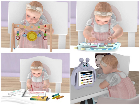 Second Life Marketplace - {Pink&Blue}Table Unicorn Doll LB/TD