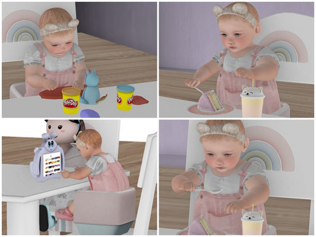 Second Life Marketplace - {Pink&Blue}Table Unicorn Doll LB/TD