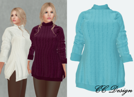 Second Life Marketplace - *CC* Aurelia Sweater Dress Heaven