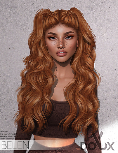 Second Life Marketplace - DOUX - Belen hairstyle [BLOGGER PACK]