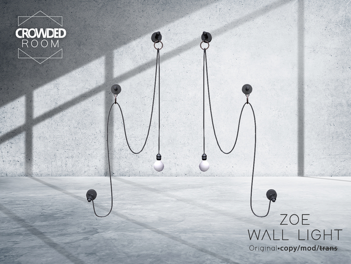 Second Life Marketplace - Crowded Room - Zoe Wall Light