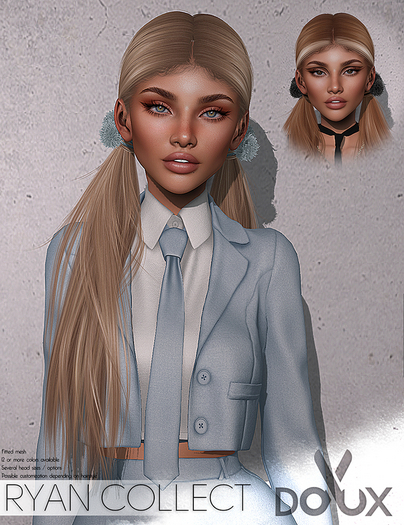 Second Life Marketplace - DOUX - Ryan Collection hairstyle [BLOGGER PACK]