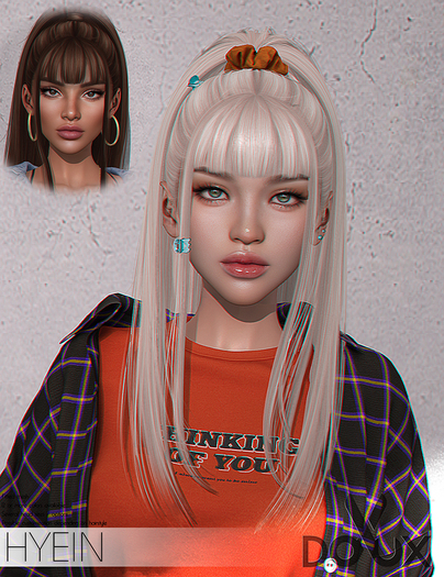Second Life Marketplace - DOUX - Hyein hairstyle [BLOGGER PACK]