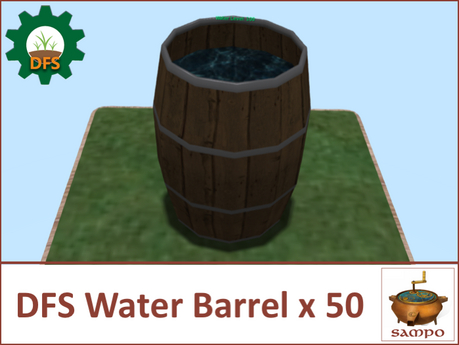 Second Life Marketplace - DFS Water Barrel V2.12 x 50