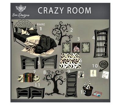 Second Life Marketplace - 01 Bee Designs Crazy room RARE