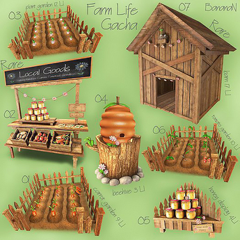 Second Life Marketplace - 01 Farm Life Gacha - Carrot Garden 3