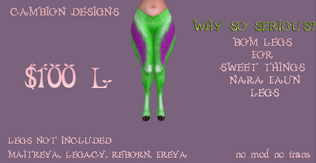 Second Life Marketplace - CD: WHY SO SERIOUS BOM LEGS FOR SWEET THINGS ...
