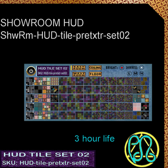Second Life Marketplace - Showroom HUD tile premade texture set 02