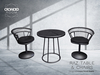 Second Life Marketplace - Crowded Room - Raz Table & Chairs - Black