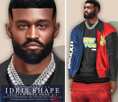 Second Life Marketplace - [MR] Idris Shape for LeLUTKA Ford Head 3.1 ...