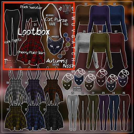 Second Life Marketplace - 01.Loki - Autumn's Kiss GACHA - Lootbox