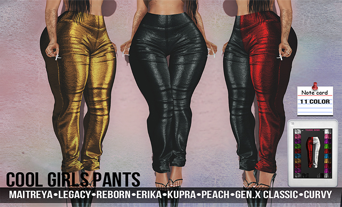 Second Life Marketplace - [TOXIC BISH] Cool Girls Pants @ HUD