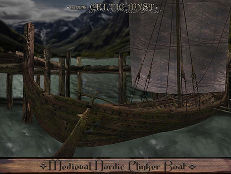 Second Life Marketplace - ڿڰۣ MEDIEVAL NORDIC CLINKER BOAT