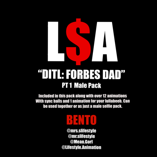 Second Life Marketplace - L$A - "FORBES DAD" PT 1 (MALE PACK)