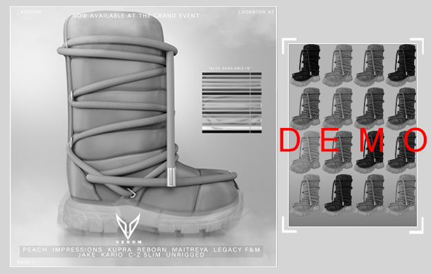 Second Life Marketplace - [V] Rick Boot - DEMO