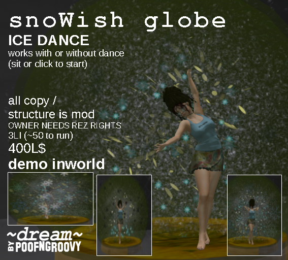 Second Life Marketplace - ~ice dance~ snoWish globe (great valentine's ...