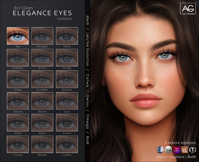 Second Life Marketplace - AG. Elegance Eyes - Sky