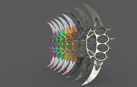 Second Life Marketplace - .::QUTWORLD Brass Knuckles Knife Collection::.FP