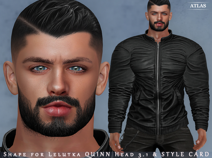 Second Life Marketplace - *ATLAS* Mens Shape ALEX for Lelutka QUINN ...