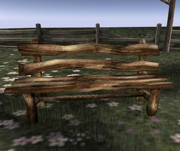 Second Life Marketplace - KAZZA - Fantasy - Old Bench - RARE -BBOX