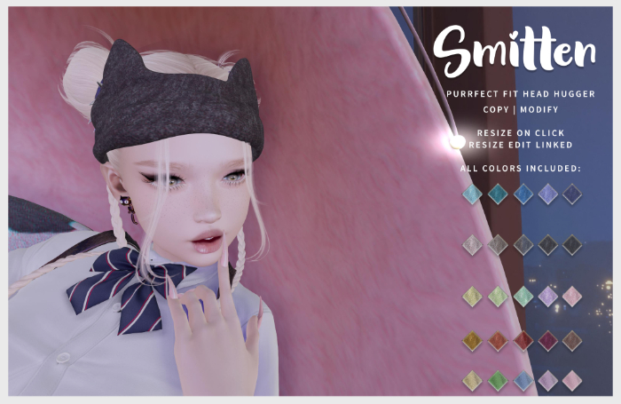 Second Life Marketplace - : Smitten : Purrfect Fit Head Hugger