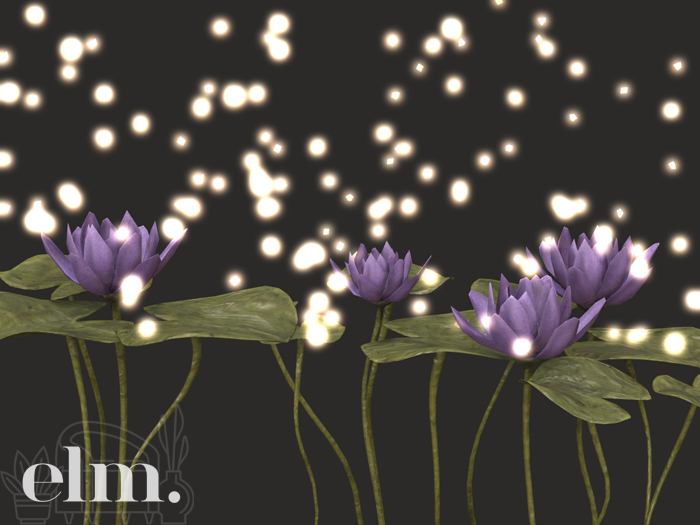 Second Life Marketplace - Elm. Nora Waterlilies [Purple]