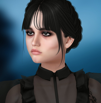 Second Life Marketplace - [MR] Wandinha Shape for LeLUTKA Ora Head 3.1