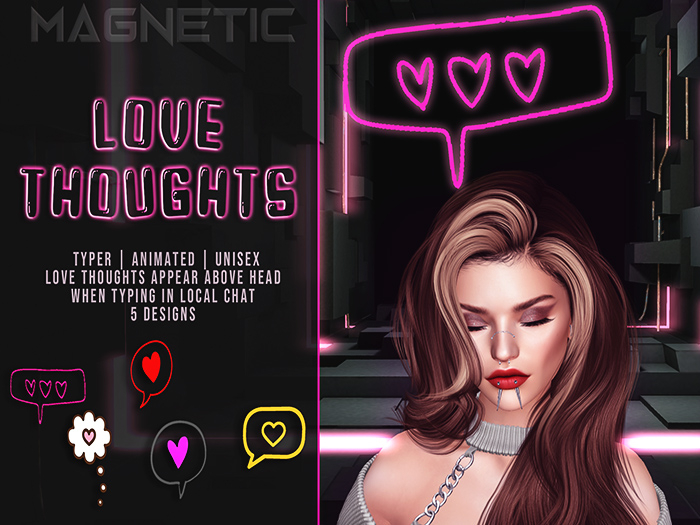 Second Life Marketplace Magnetic Love Thoughts Typer