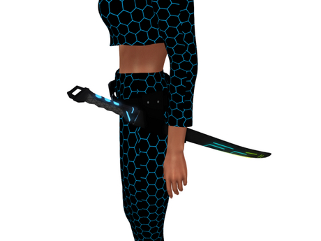 Second Life Marketplace - Cyber sword, sheath, belt (Full perm)