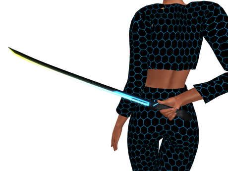 Second Life Marketplace - Cyber sword, sheath, belt (Full perm)