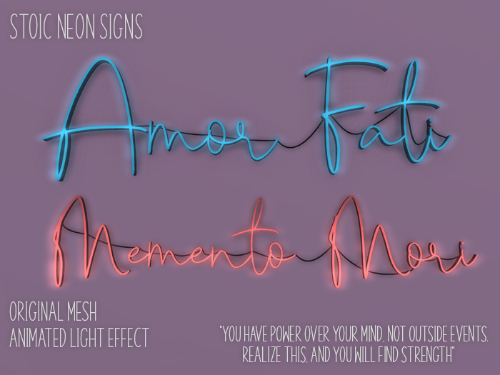 Second Life Marketplace - Stoic neon signs