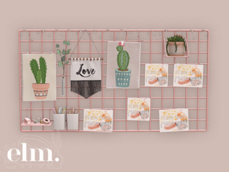 Second Life Marketplace - Elm. Marley Standing Desk - Mesh Board [Pink]
