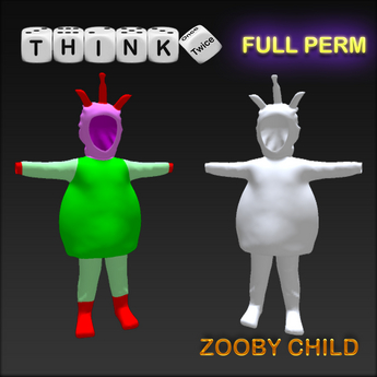 Second Life Marketplace - TT-ZC41-DRAGONESS BABY ZOOBY CHILD