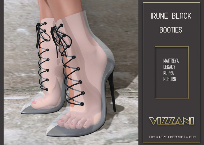 Second Life Marketplace - DEMO - FANTASTIC BOOTS MESH MOD. IRUNE ...