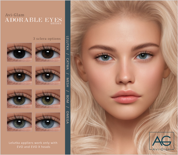Second Life Marketplace - AG. Adorable Eyes Pack