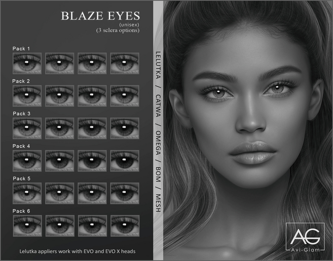 Second Life Marketplace - AG. Blaze Eyes - DEMO